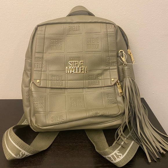 Steve Madden | Bags | Steve Madden Olive Green Backpack | Poshmark